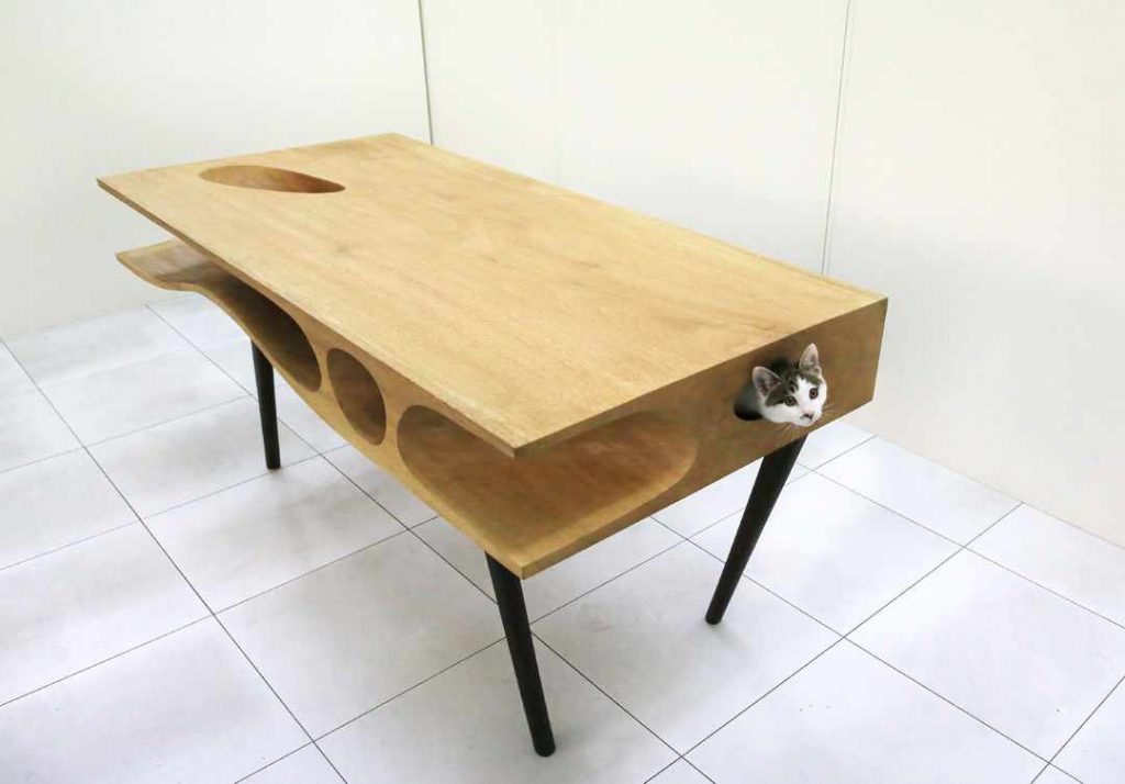The Perfect Table For All Cat's Curiousity: CATable by Ruan Hao | Catlov